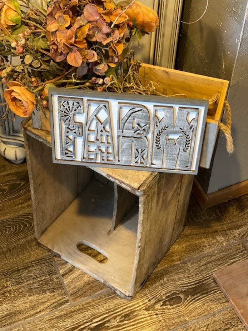 Farm Sign Farm House Sign Rustic Farmhouse Sign | Etsy