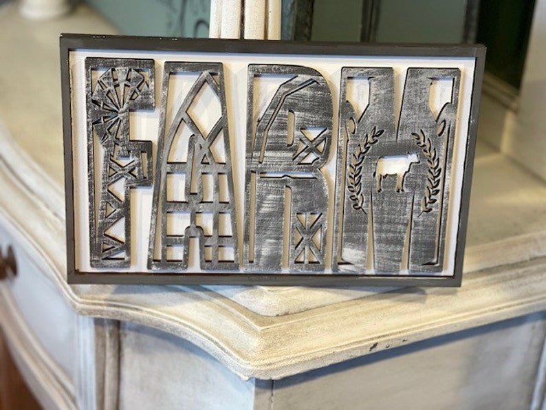 Farm Sign Farm House Sign Rustic Farmhouse Sign | Etsy