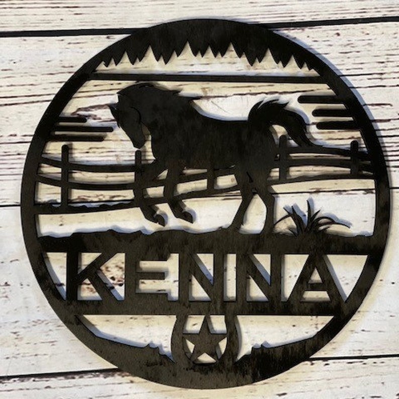 Farm Round Last Name Circle Monogram Wood Monogram Wedding Monogram ...