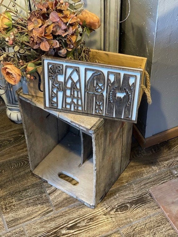 Farm Sign Farm House Sign Rustic Farmhouse Sign - Etsy