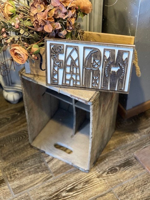 Farm Sign, Farm House Sign, Rustic Farmhouse Sign, Housewarming Gift ...