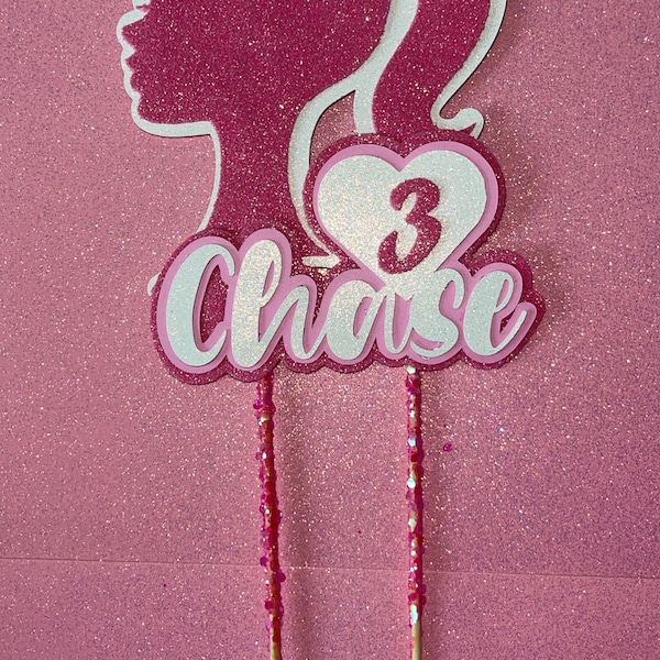 Barbie Font Cake Topper - Etsy UK