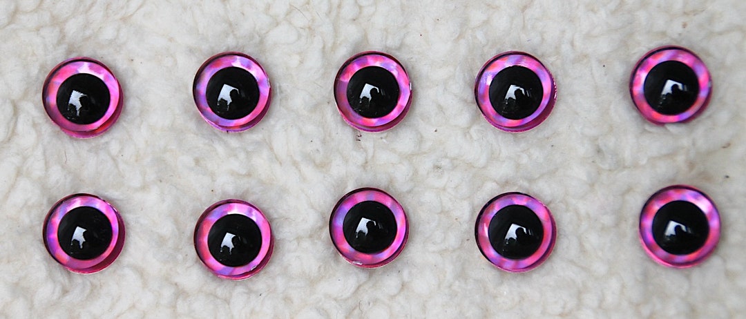 10 Pairs of 18 Mm Plush Toy Safety Eyes 3D With Safety Closure, Shiny ...