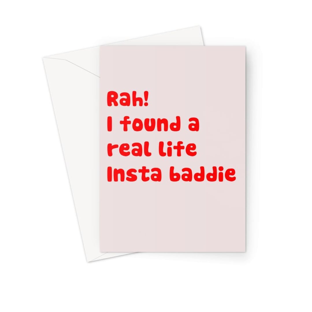 Insta Baddie Funny Card | Buff Ting | Peng Ting Gifts for Her - Etsy