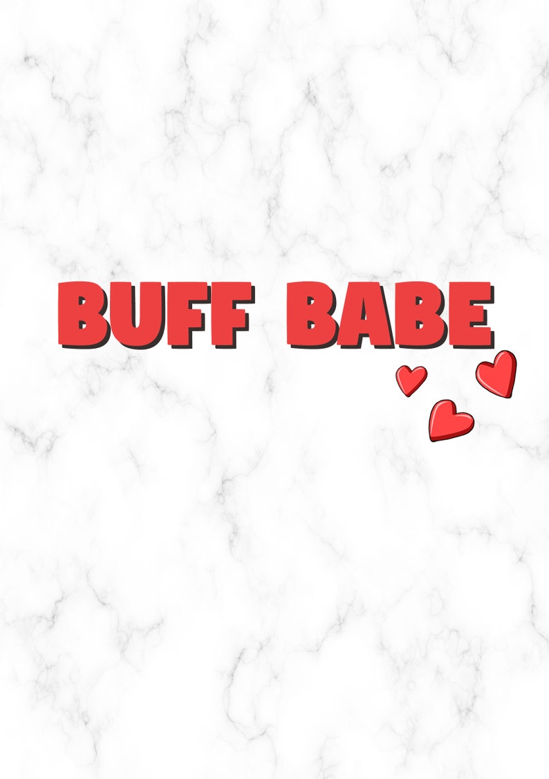 Buff Babe Valentine's Day Card | Peng Ting Gifts for Her | Insta Baddie ...
