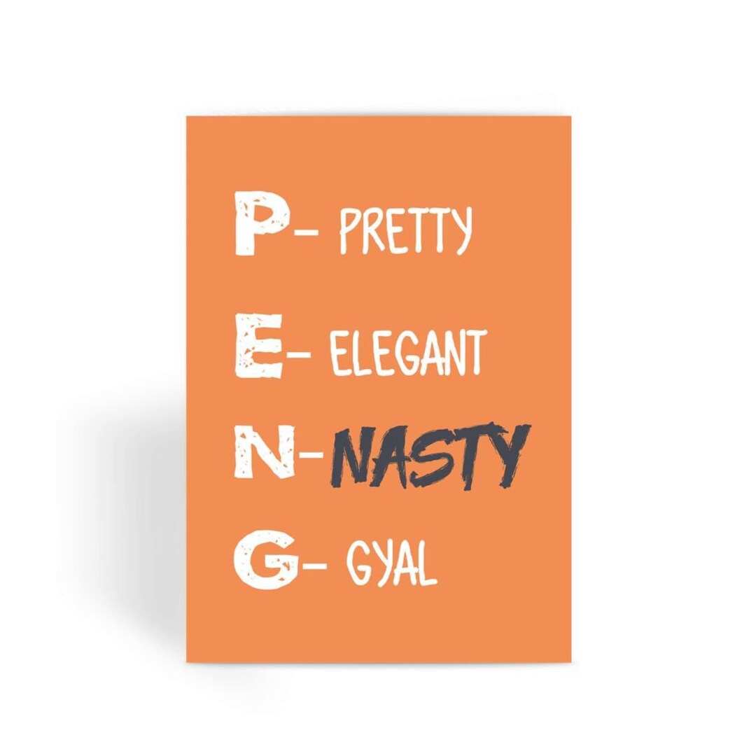PENG Acronym Valentine's + Birthday Card for Her - Etsy