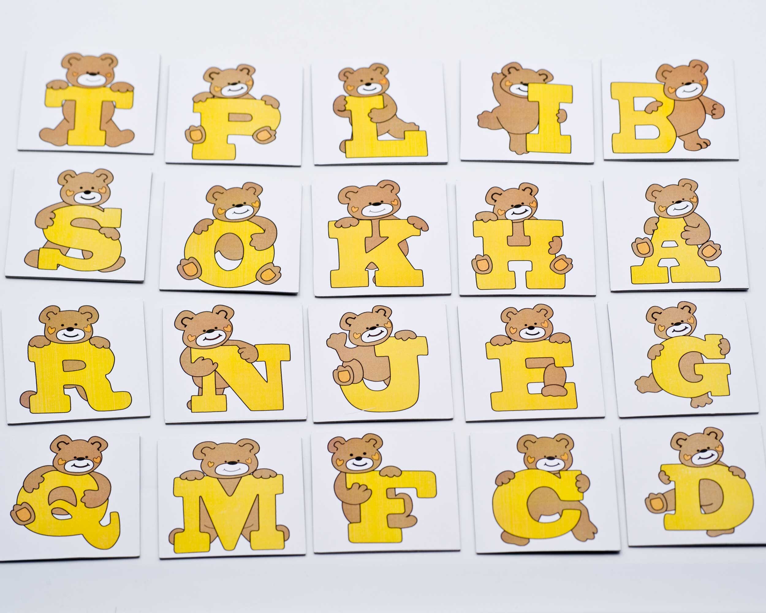 Memory Memo Game Theme: ABC Sensory Game Memo Cards - Etsy UK