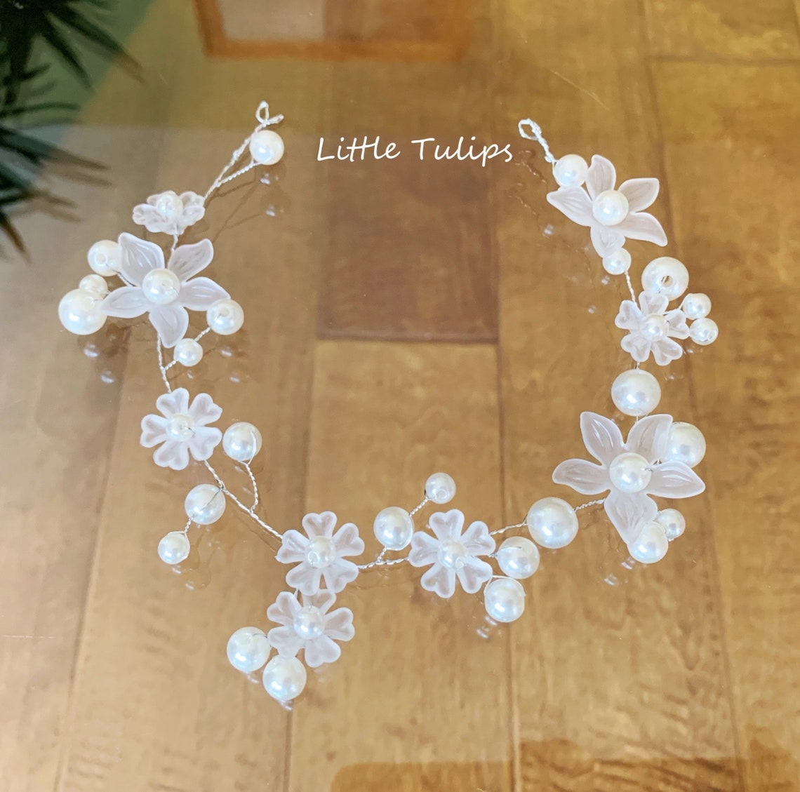 Silver Floral Bridal Headband First Communion Headband - Etsy