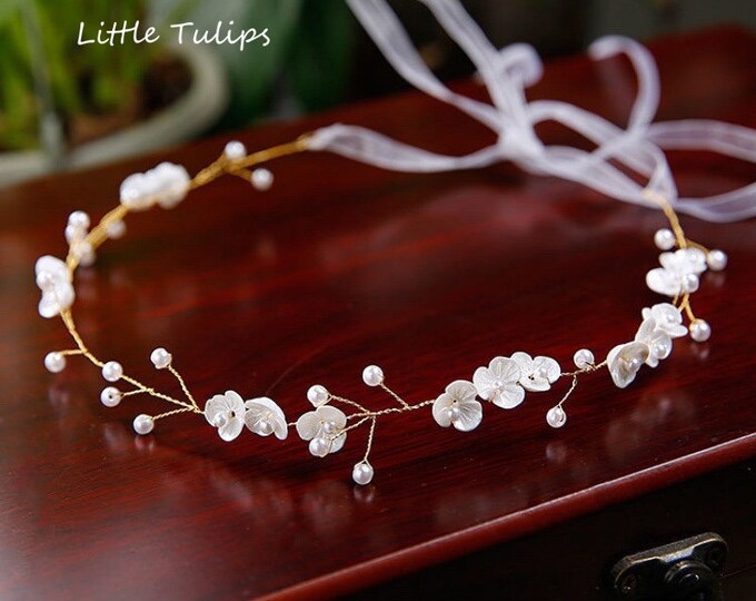 Vintage Pearl Headband - Etsy