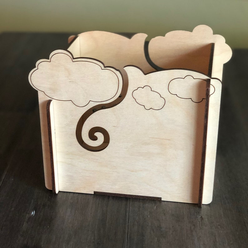 Yarn Box With Built-in Needle Gauge | Etsy