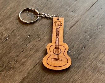 Ukulele Keychain | Etsy
