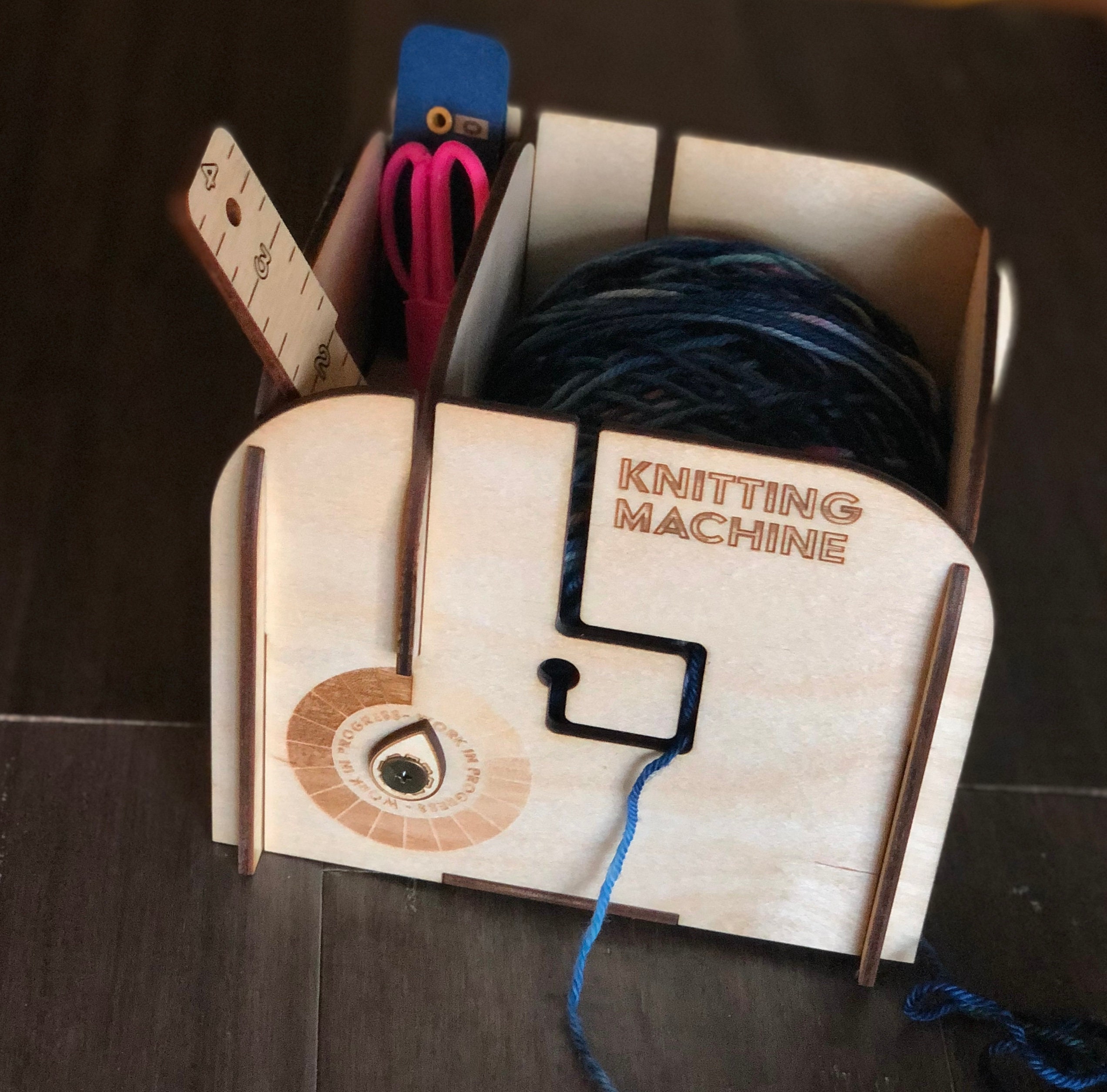 Yarn Box With Progress Indicator | Etsy