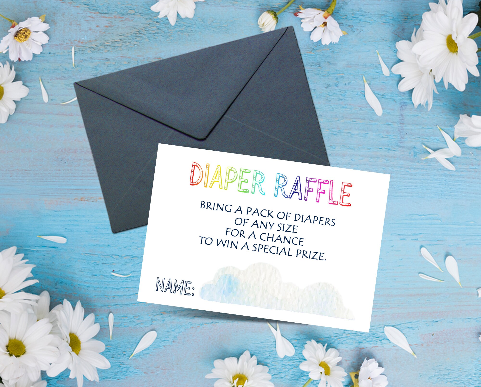 Gender Neutral Rainbow Baby Shower Invite Printable Card Baby | Etsy