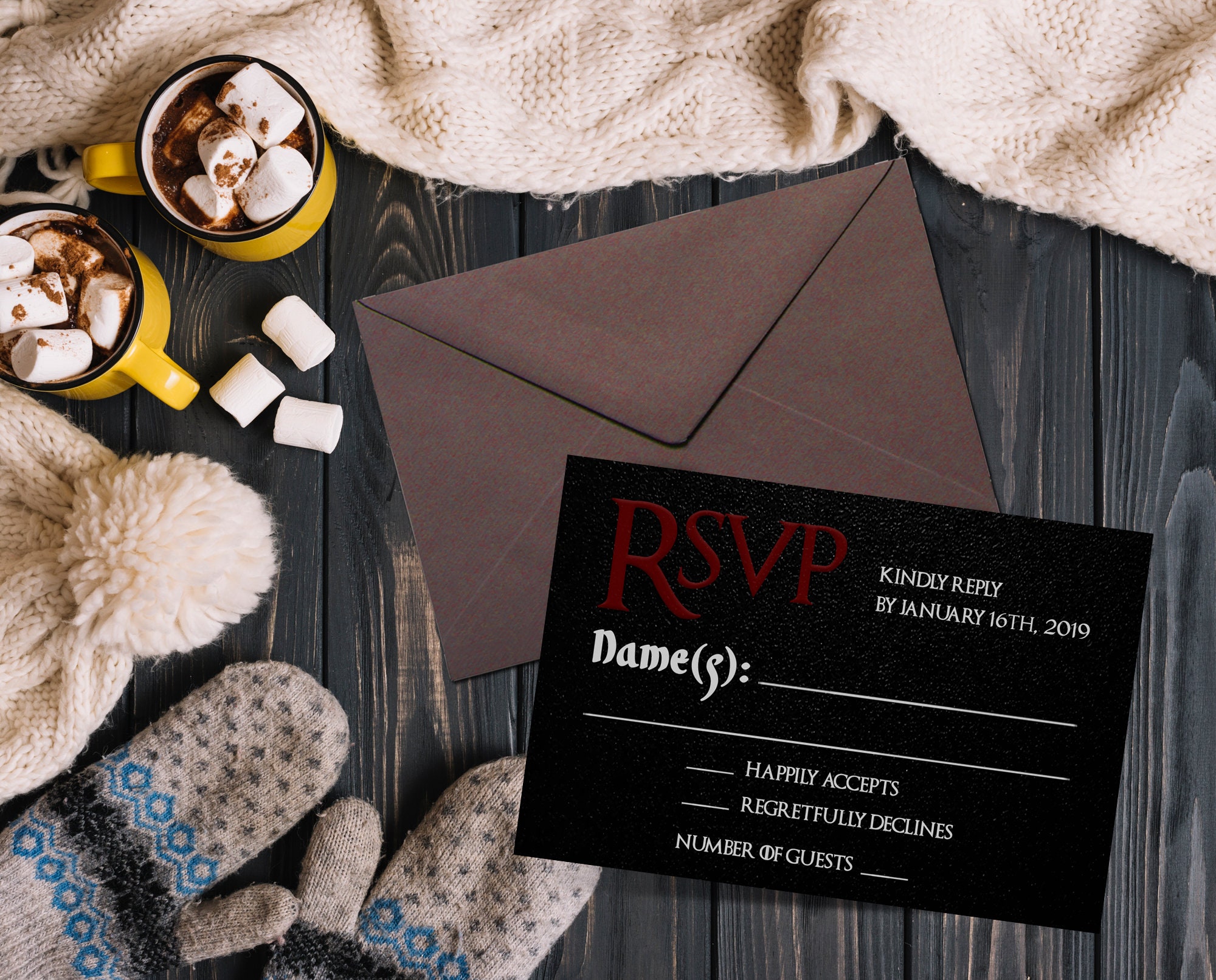 Theme Wedding Invitation Printable Wedding Invite Wedding | Etsy