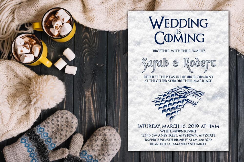 Theme Wedding Invitation Printable Wedding Invite Wedding | Etsy