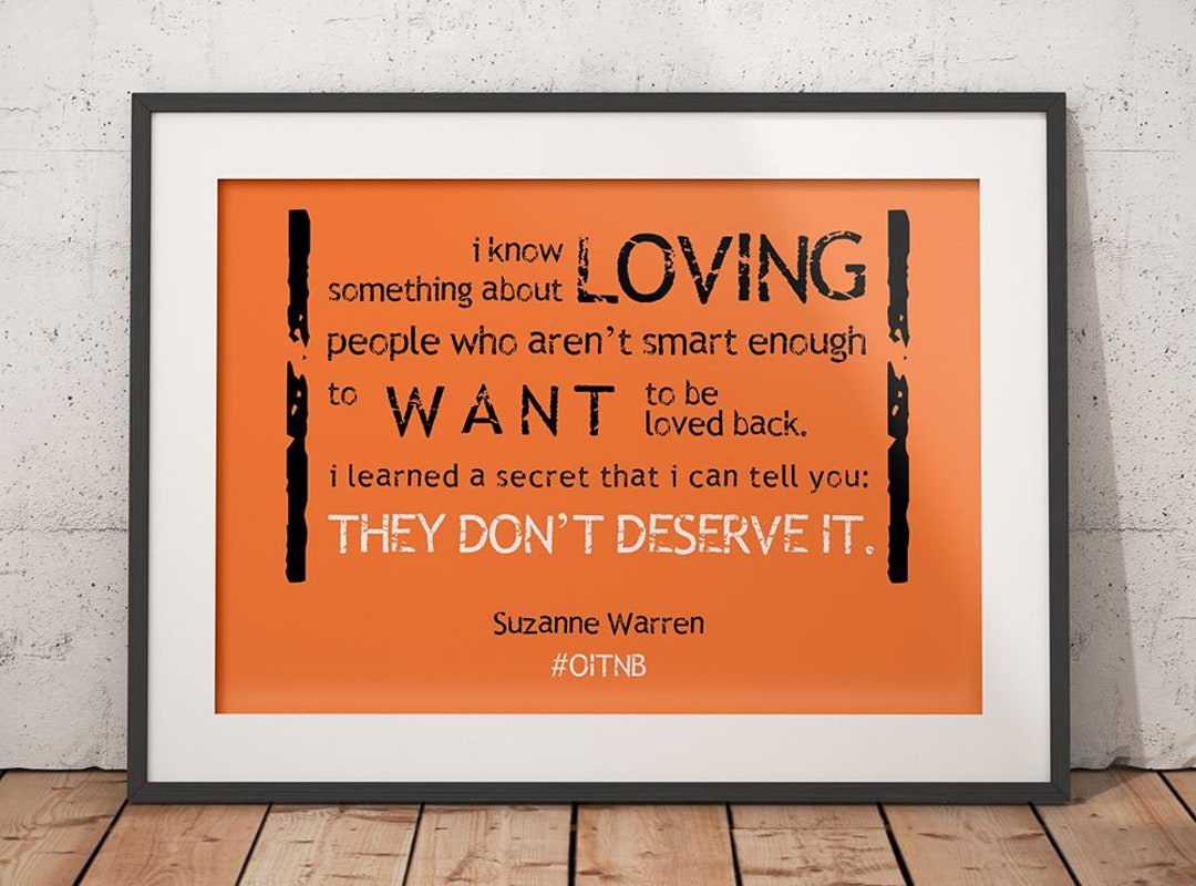 Orange is the New Black - PRINTABLE Wall Art, Landscape, Large Wall Art ...