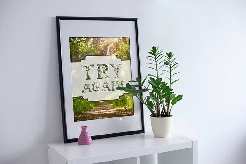 Nature Lover Motivation Quote PRINTABLE Wall Art Living - Etsy