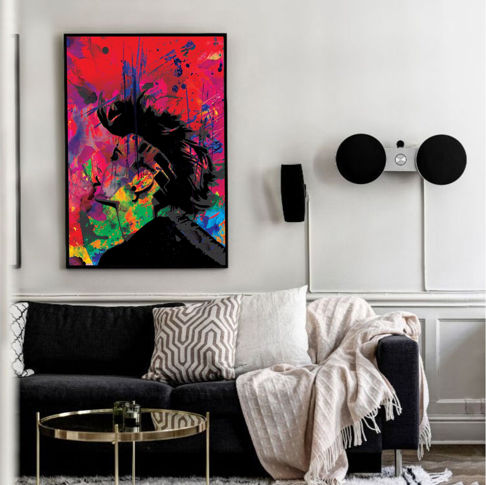 Woman Portrait Canvas. Colorful Pop Art Portrait for Home - Etsy