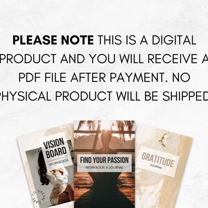 Find Your Passion Bundle | Vision Board Workbook | Gratitude Journal ...