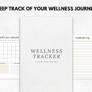 Digital Wellness Tracker, Self Care Goals, Vision Board, Habit Tracker ...