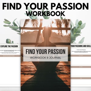 Find Your Passion Bundle | Vision Board Workbook | Gratitude Journal ...
