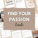 Find Your Passion Bundle | Vision Board Workbook | Gratitude Journal ...
