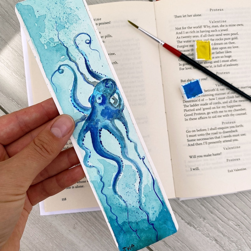 Octopus Bookmark - Etsy
