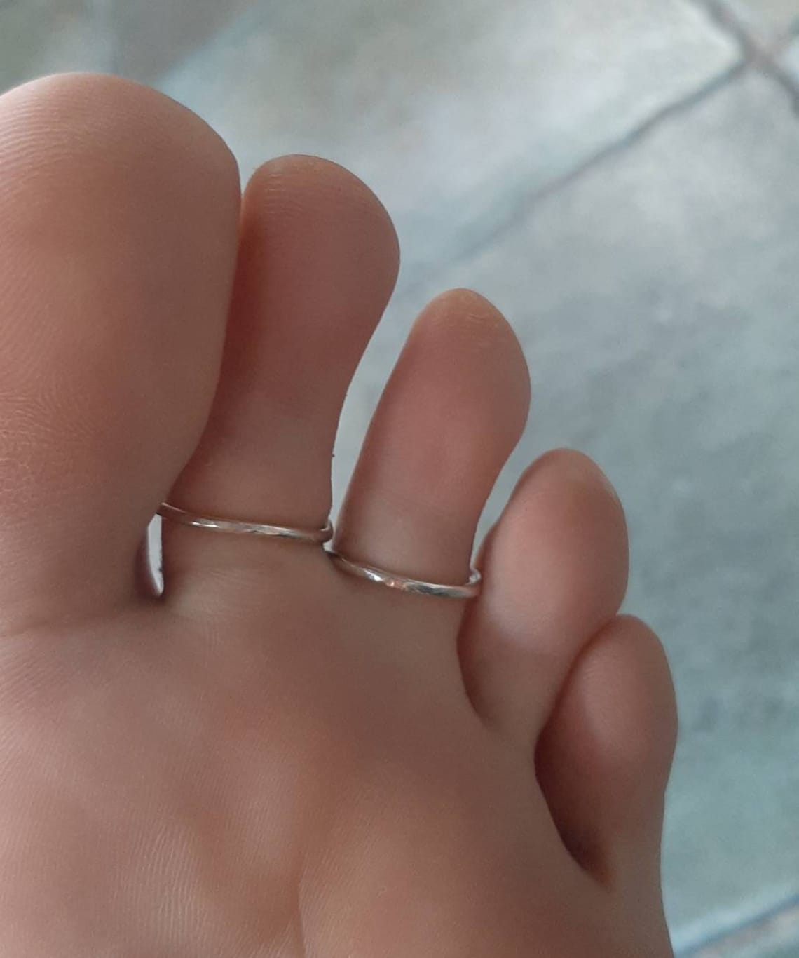 Arthritis toe splint EDS two rings splint adjustable sterling | Etsy
