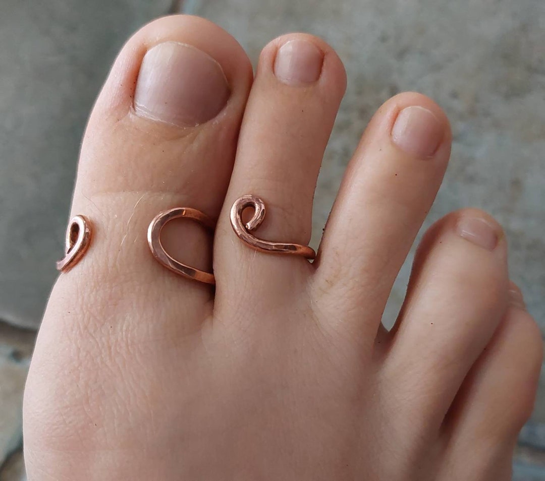 Arthritis Toe Splint EDS Two Rings Splint Adjustable Copper - Etsy