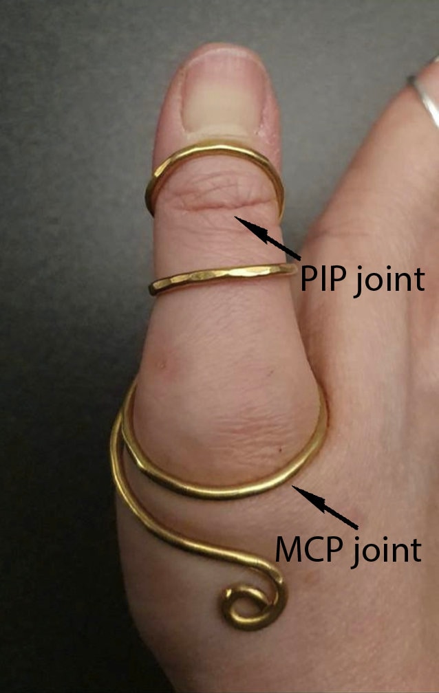 Copper Arthritis Thumb MCP Splint, EDS Splint Ring - Etsy