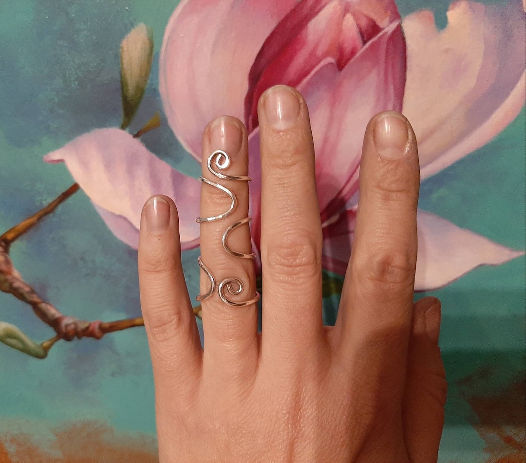 EDS Finger Splint Sterling Silver 925 for Both Joints Adjustable - Etsy