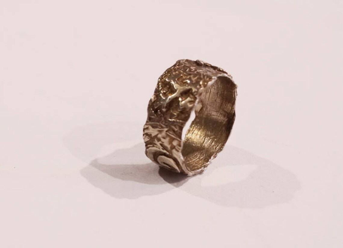 Latvian ring Bronze antique ring pagan symbols men women | Etsy