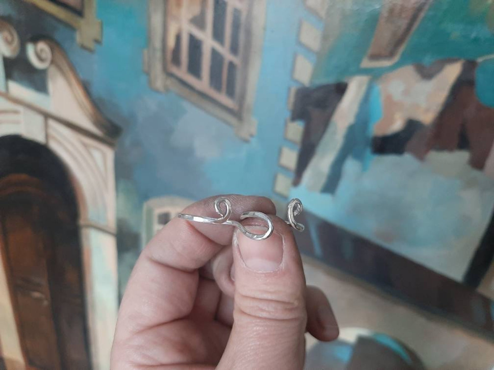 Arthritis Toe Splint EDS Two Rings Splint Adjustable Sterling | Etsy