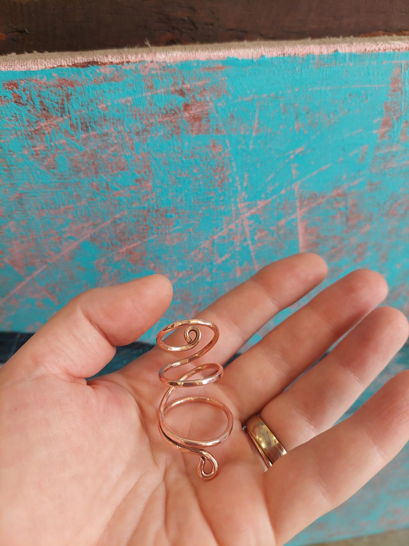 Copper Thumb Splint, Minimalist Hand Jewelry, Custom Size - Etsy