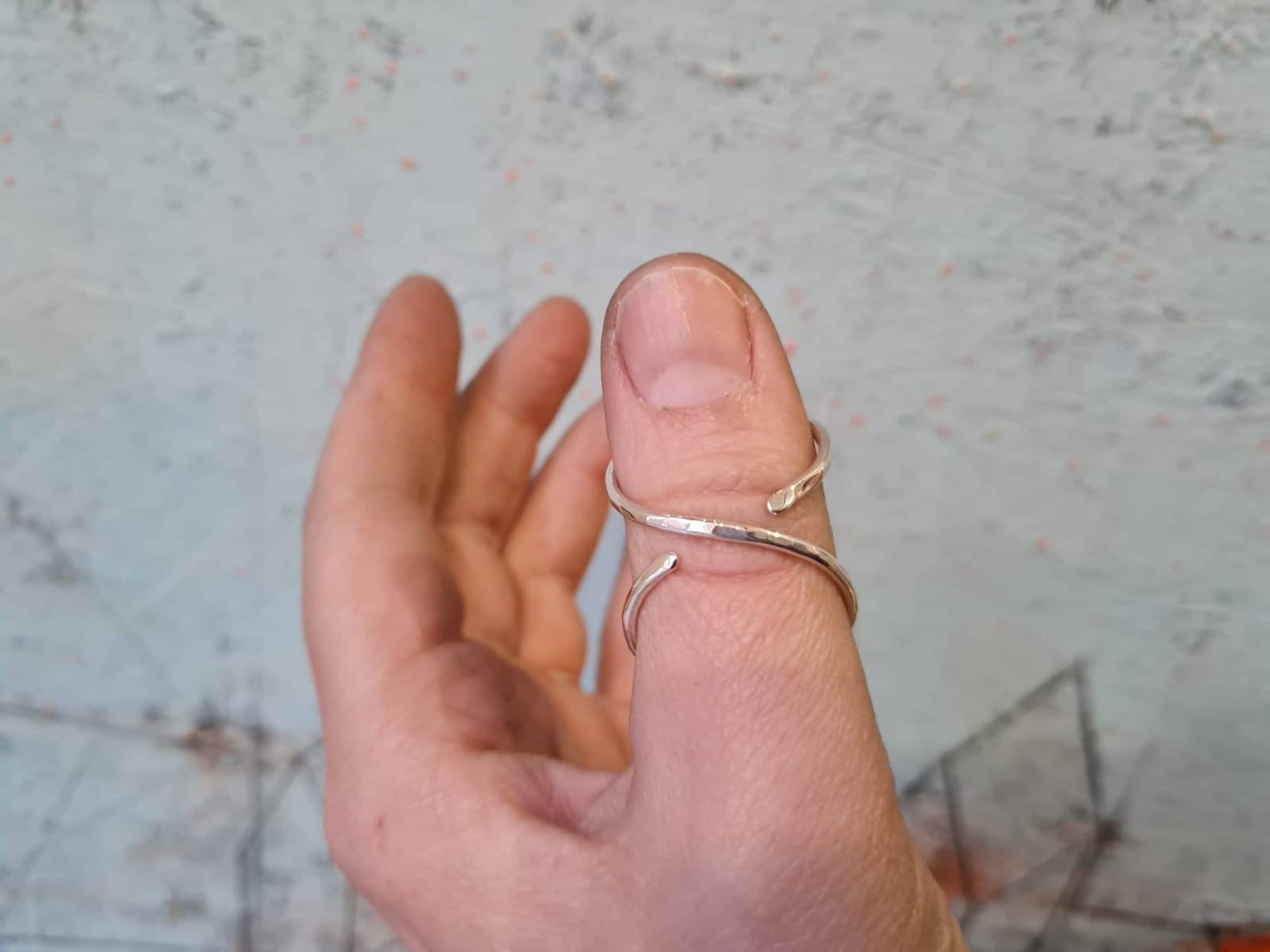 Arthritis Thumb Splint Sterling Silver, Brass or Copper Adjustable ...