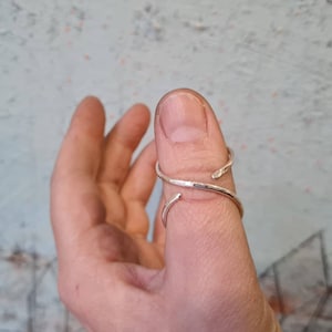 Arthritis Thumb Splint Sterling Silver, Brass or Copper Adjustable ...