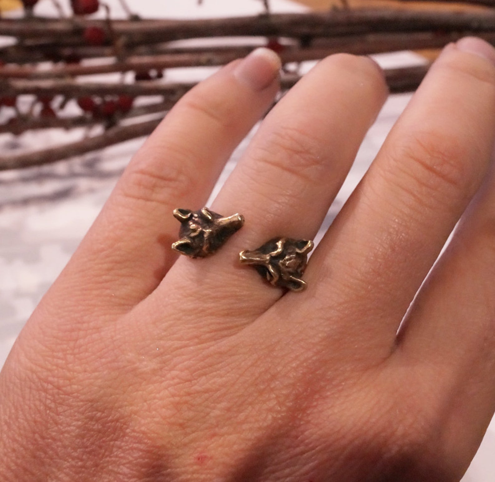 Vintage Ring Women Fox Ring Talisman Adjustable Ring Boho Ring - Etsy