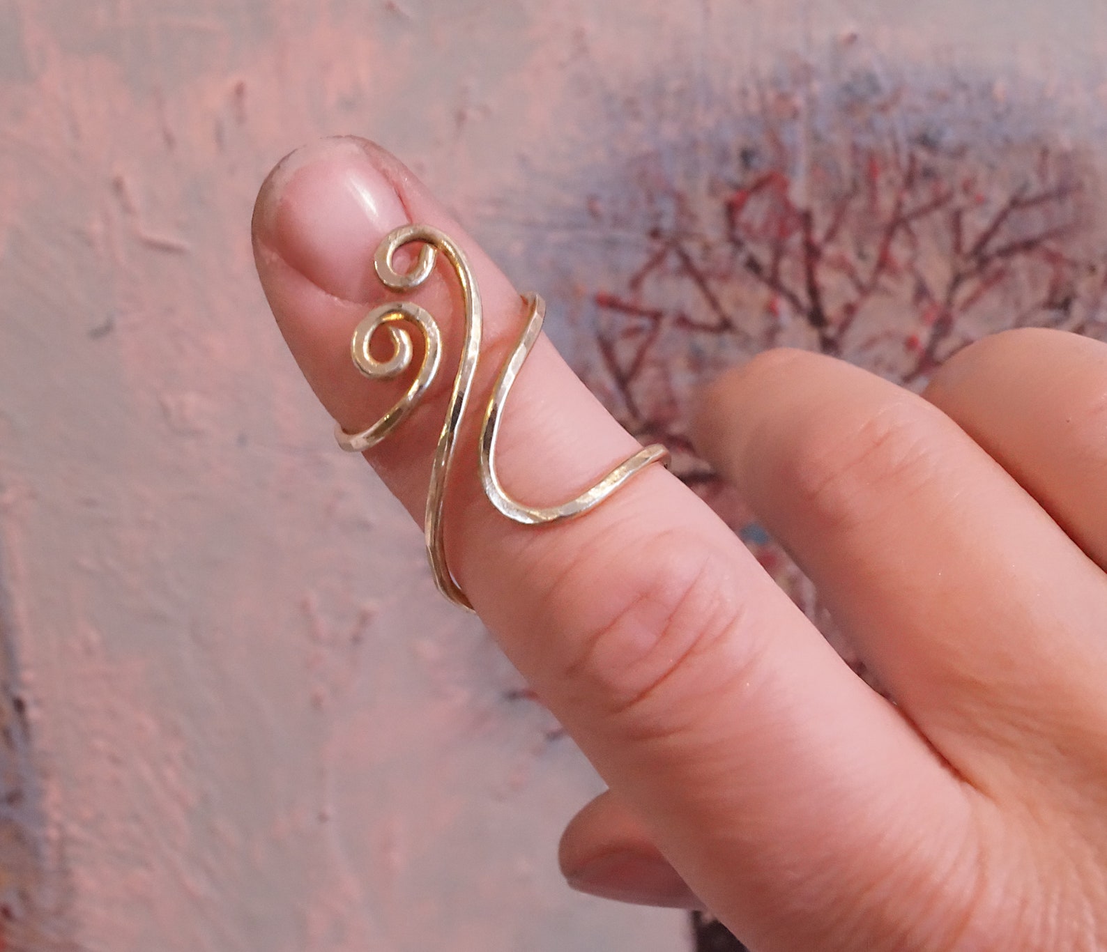 Arthritis Finger Splint Sterling Silver 925 or Brass Handmade - Etsy