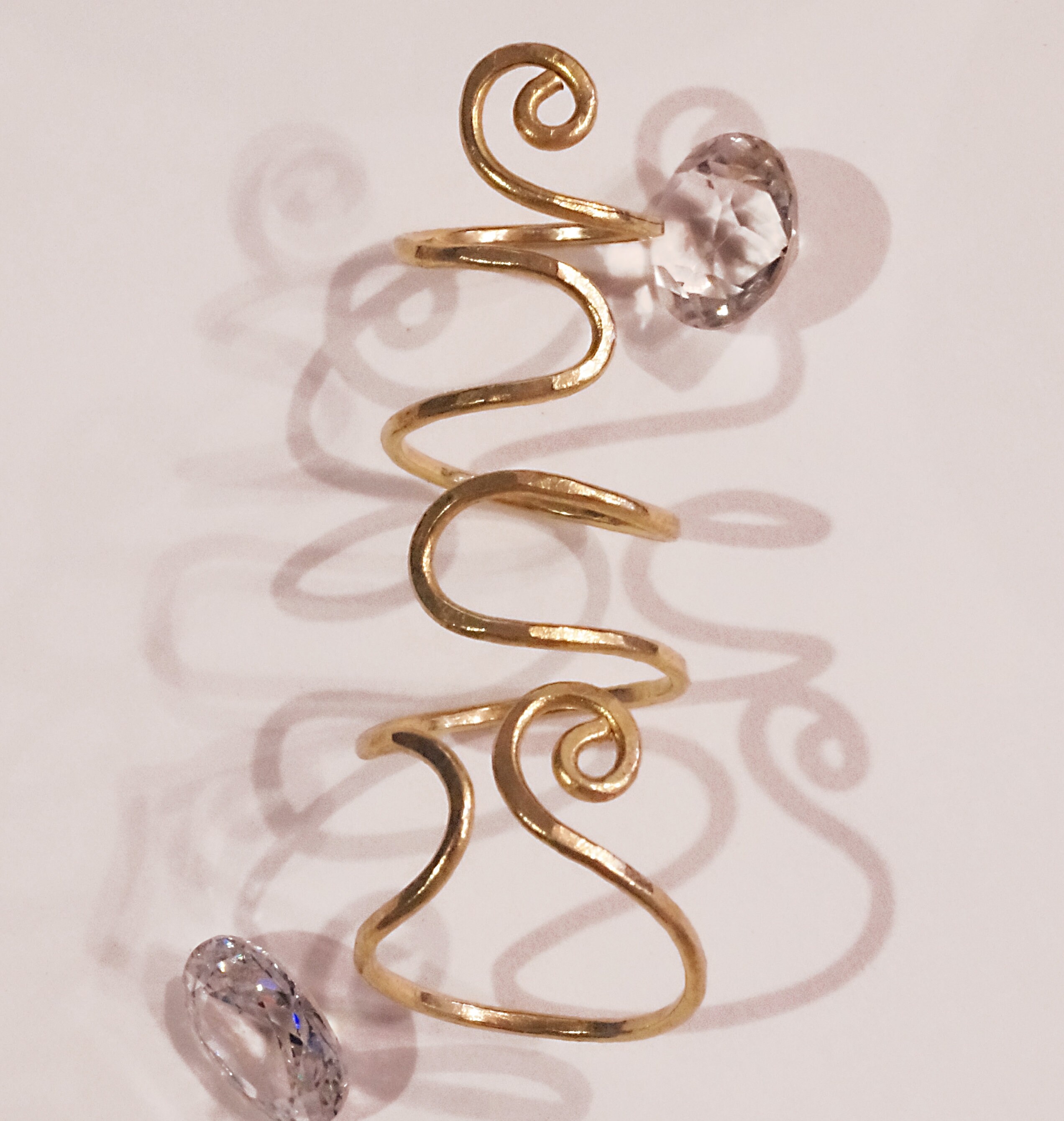 Arthritis Finger Splint for Both Joints Ring Adjustable Brass - Etsy UK