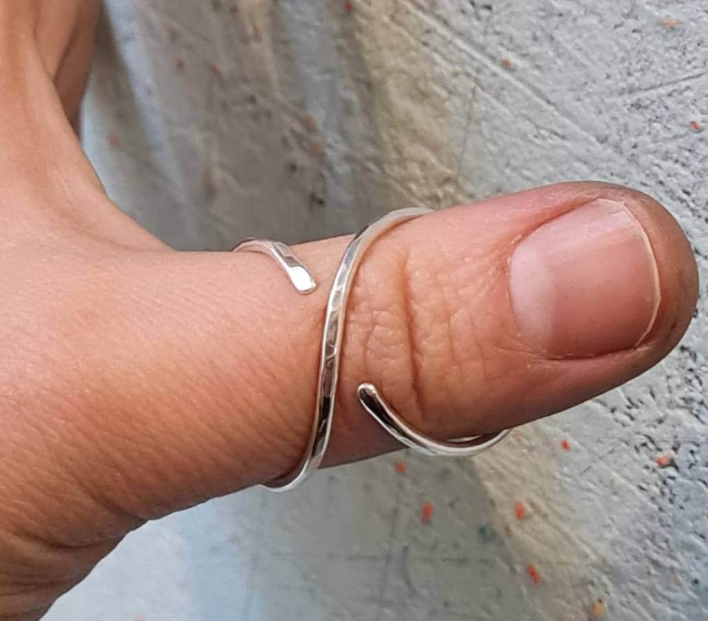 Arthritis Thumb Splint Sterling Silver, Brass or Copper Adjustable ...