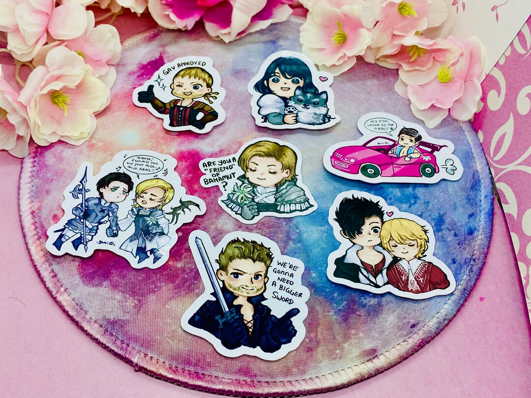 FF16 Die Cut Sticker Pack Miscellaneous Designs Gav / Jill / Cid / Dion ...