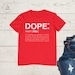 Dope T Shirt| Dope Statement Tee, Dope Streetwear, Hip Hop Fashion|t ...