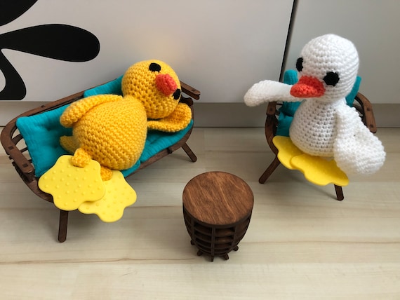 Amigurumi Doll Crochet Pattern Duck With Bite Feet Pdf - Etsy