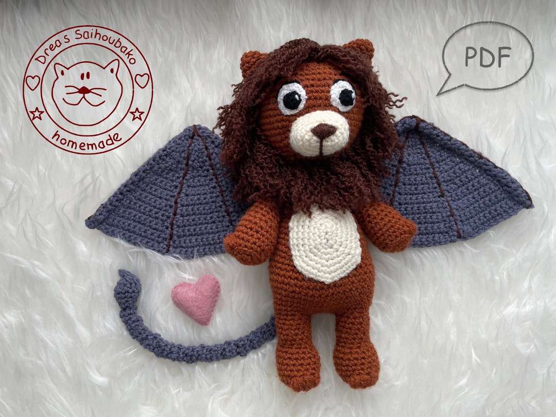 Amigurumi Doll Crochet Pattern Manticore Pdf - Etsy