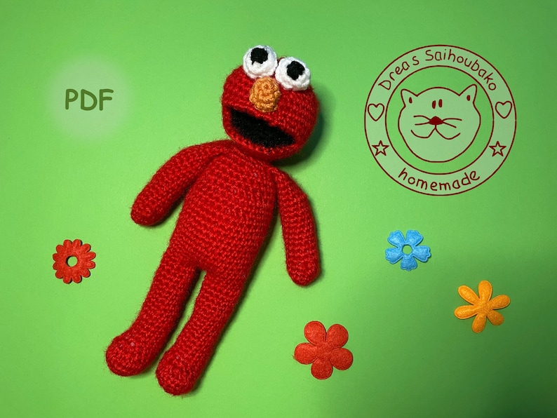 Amigurumi Doll Crochet Pattern Elmo Pdf - Etsy