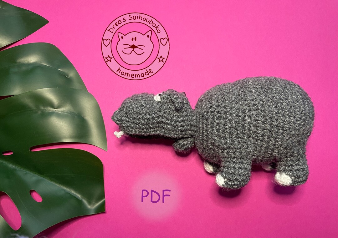 Crochet Pattern Pdf Dilly-dally Hippo - Etsy