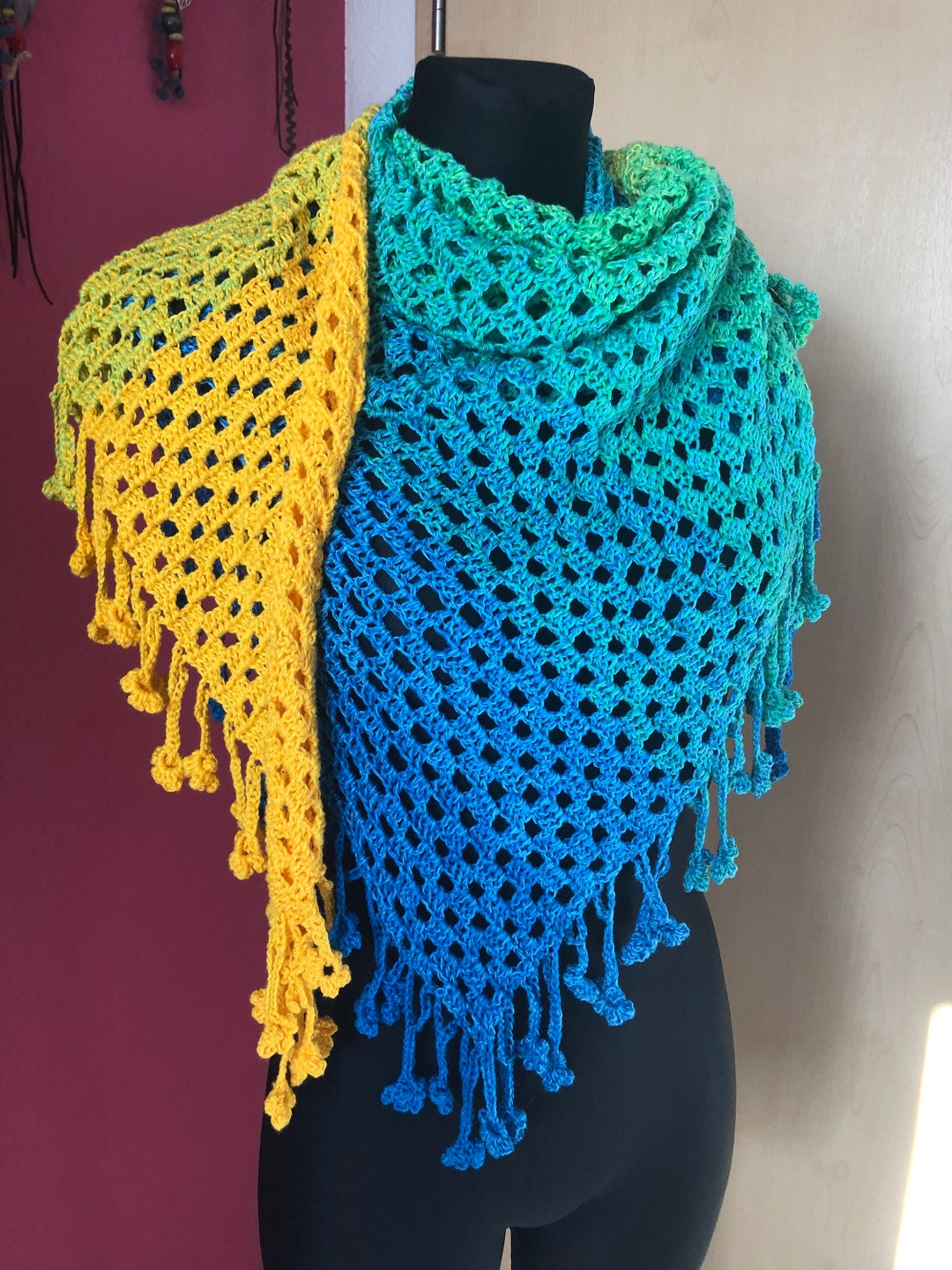 Crochet Cloth Triangular Cloth - Etsy