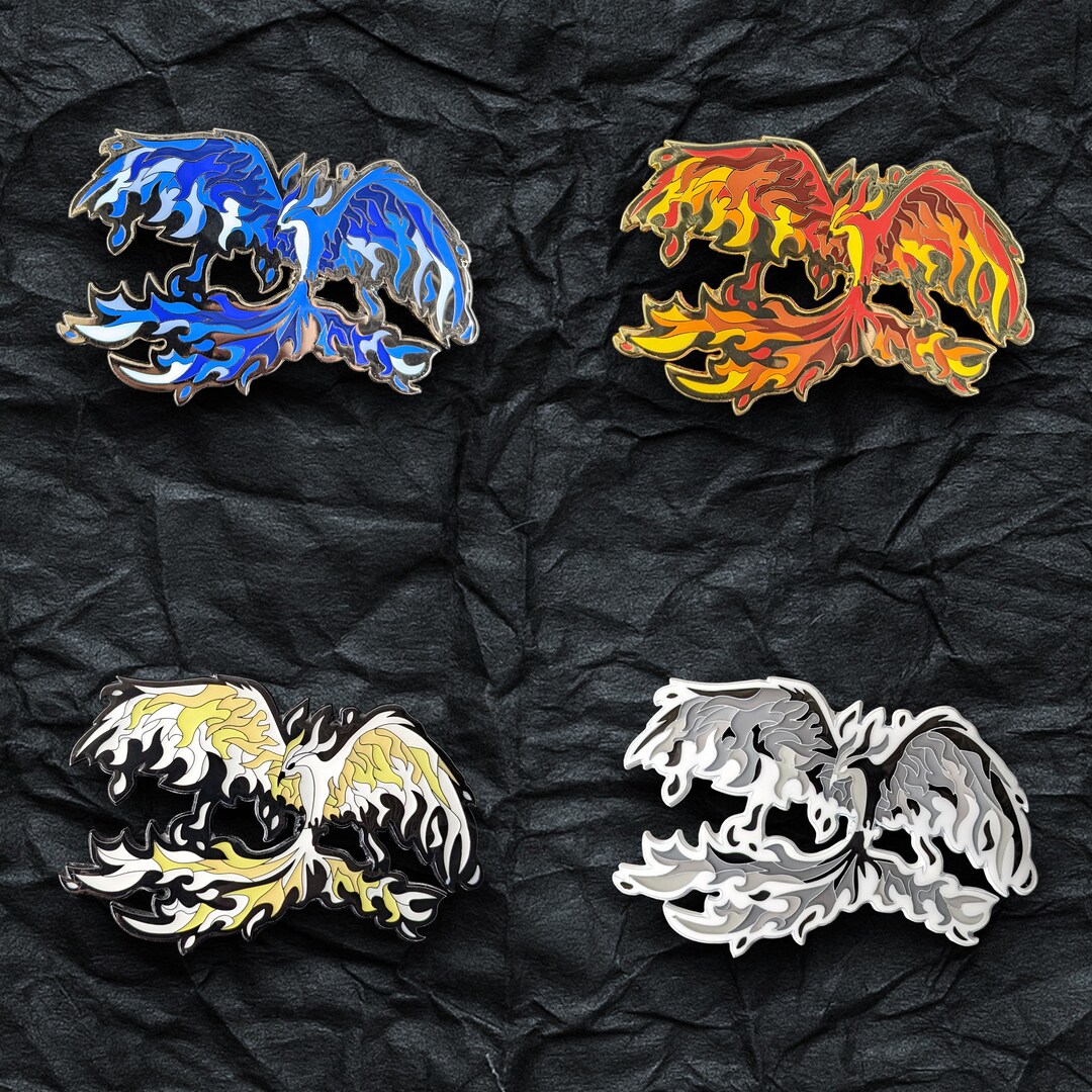 Phoenix Enamel Pins Glow in the Dark Collectible Lapel Pins ...
