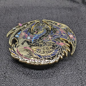 Atraxis, the Gravity Dragon Enamel Pin | 3" Gold-plated Hard Enamel Pin ...