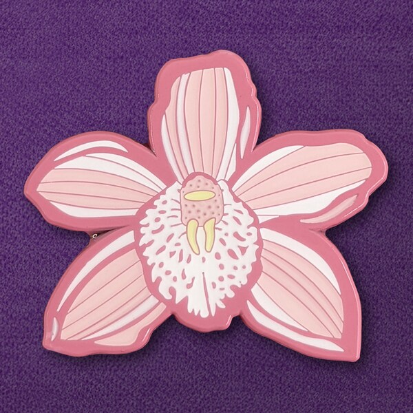 Orchid Lapel Pin - Etsy